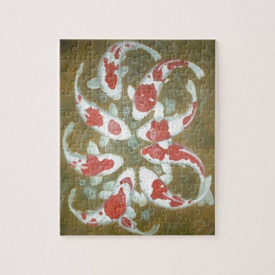 KOI FISH JIGSAW PUZZLE | Zazzle.com