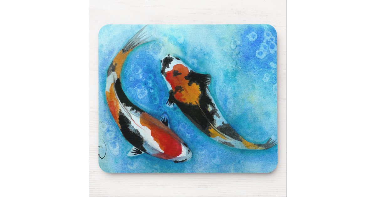 Koi Fish Mouse Pad | Zazzle