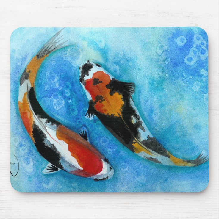 Koi Fish Mouse Pad | Zazzle