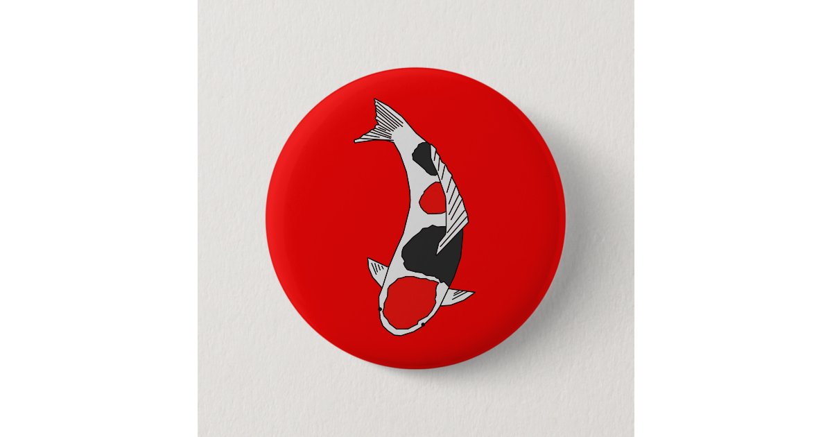 Koi Fish Pinback Button | Zazzle