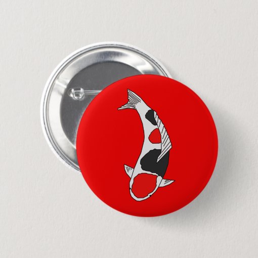 Koi Fish Pinback Button | Zazzle