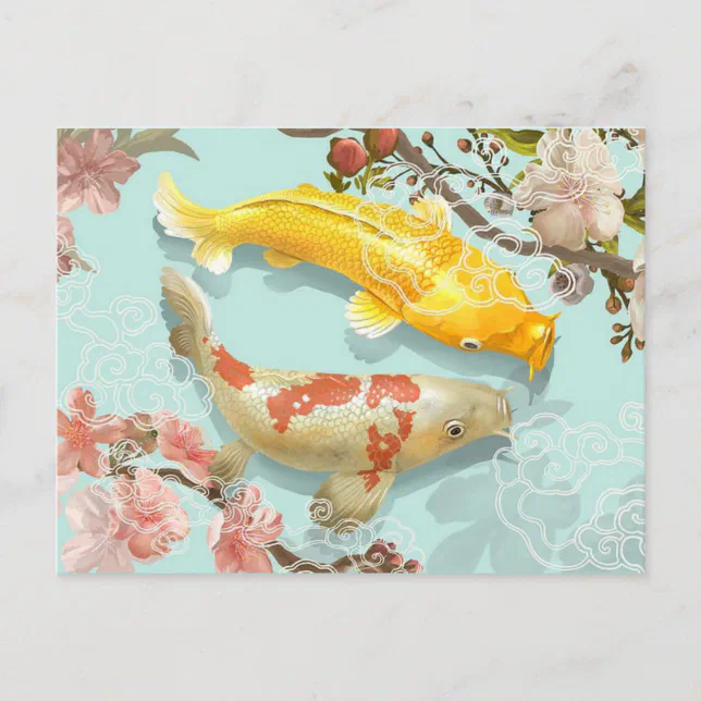 Koi Fish Postcard | Zazzle