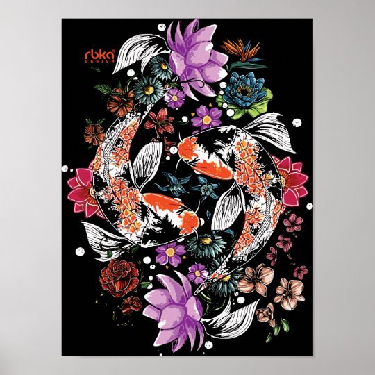 Koi Fish Poster | Zazzle.com