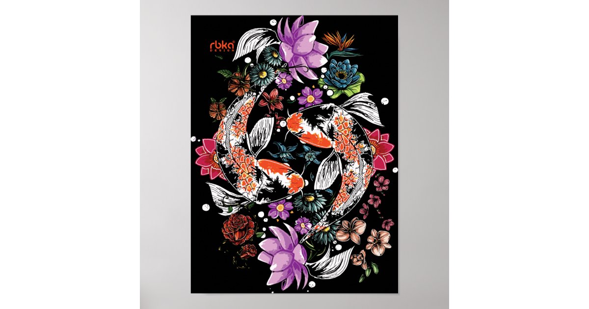 Koi Fish Poster | Zazzle