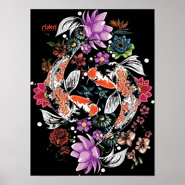 Koi Fish Poster | Zazzle.com