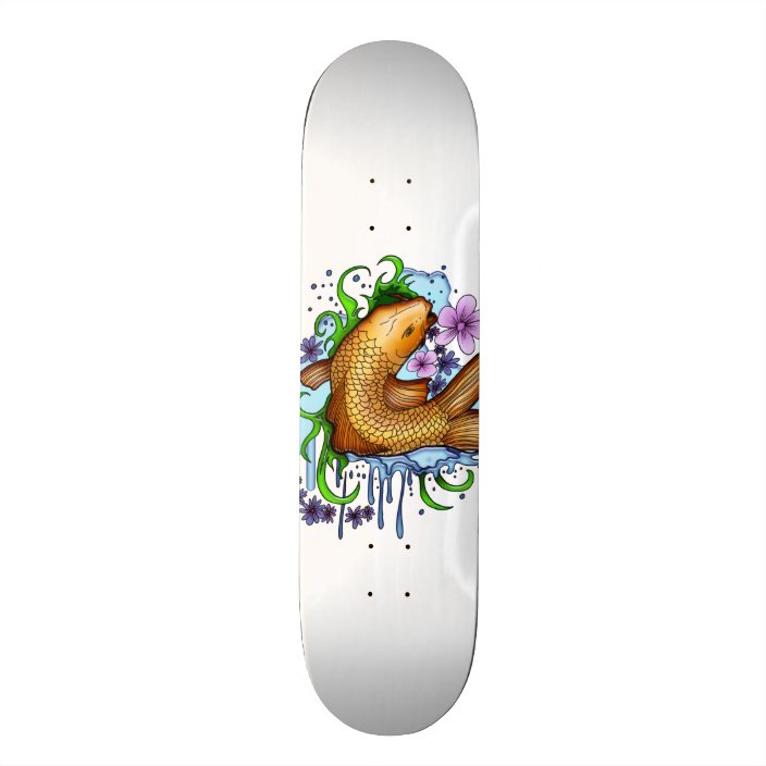 Koi Fish Skateboard Deck | Zazzle.com