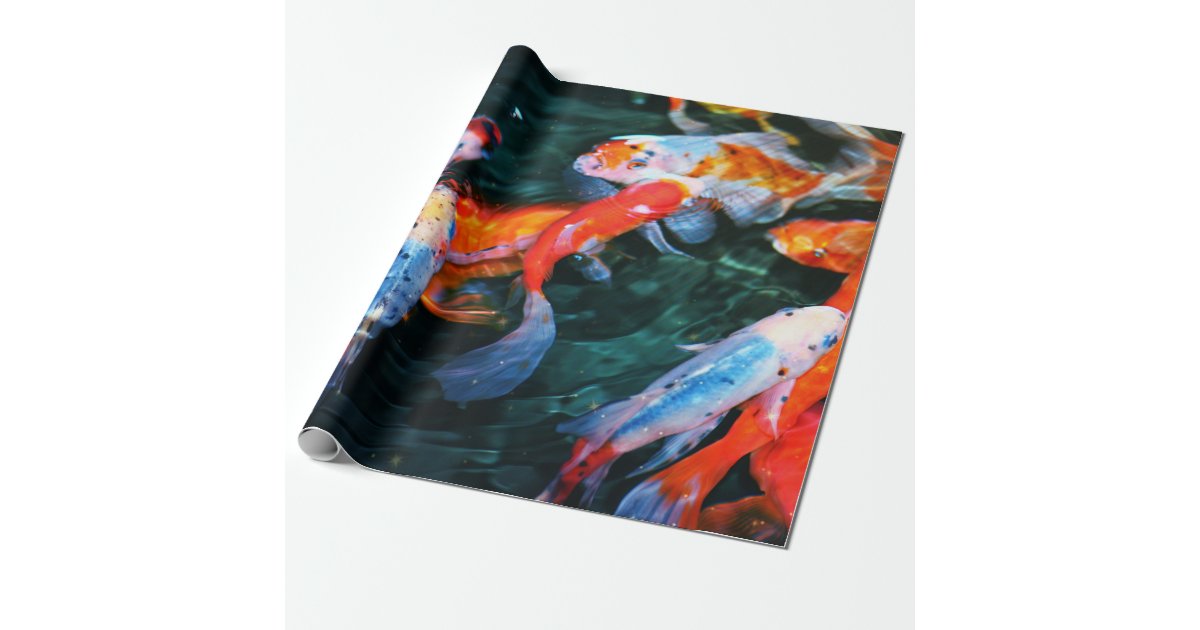 Koi Fish Wrapping Paper | Zazzle