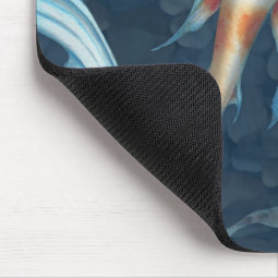 Koi Geisha Mermaid Mousepad | Zazzle