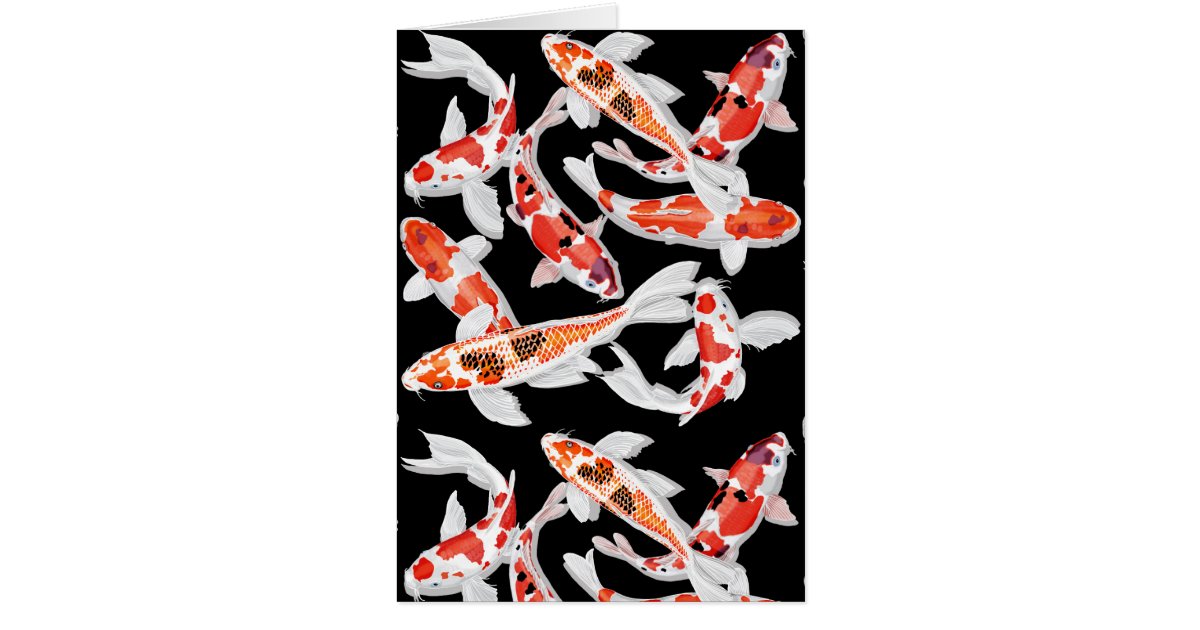 Koi greeting card | Zazzle