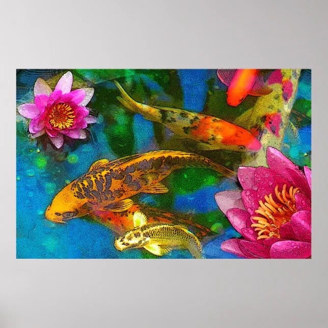 koi play , poster | Zazzle