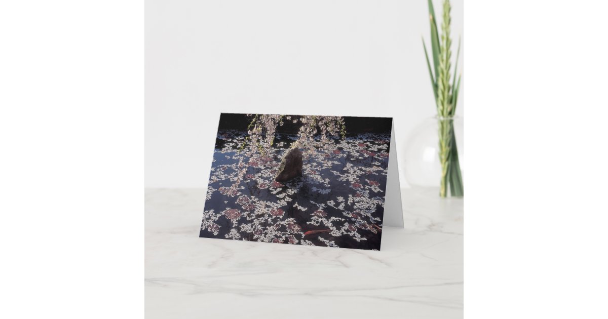 Koi Pond Condolence Card | Zazzle