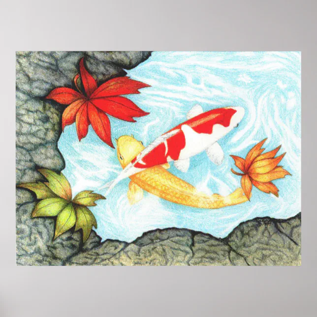 Koi Pond Poster | Zazzle