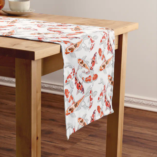 Koi Short Table Runner | Zazzle