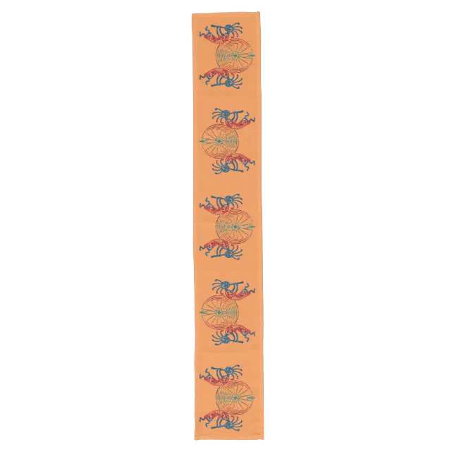 KOKOPELLI / MAN IN THE MAZE colored + your ideas Long Table Runner | Zazzle