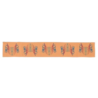 KOKOPELLI / MAN IN THE MAZE colored + your ideas Long Table Runner | Zazzle