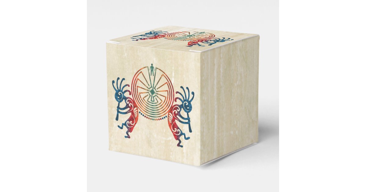 KOKOPELLI / MAN IN THE MAZE + your ideas Favor Boxes | Zazzle