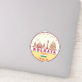Kolkata India City Skyline Emblem Sticker | Zazzle