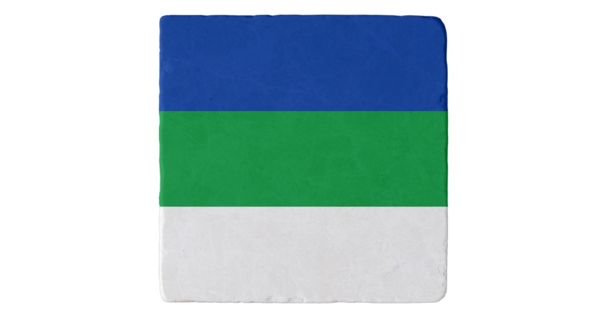 Komi Republic Flag Trivet | Zazzle