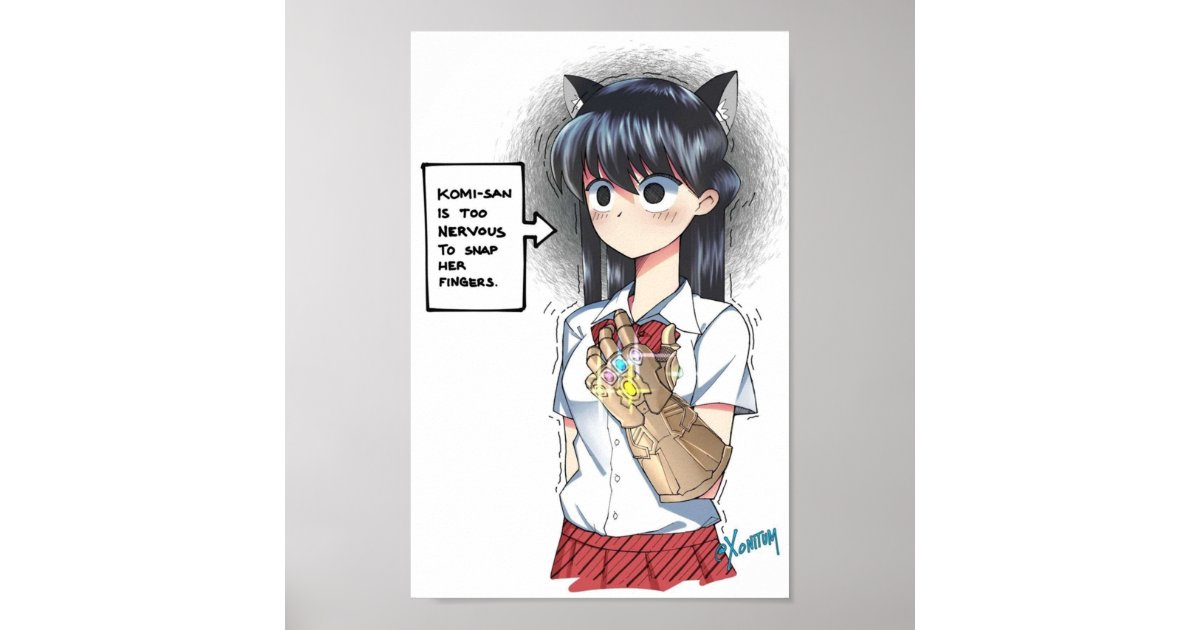 KomiSan Cant Communicate Infinity Komi Poster | Zazzle