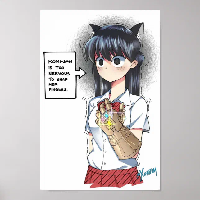 KomiSan Cant Communicate Infinity Komi Poster | Zazzle