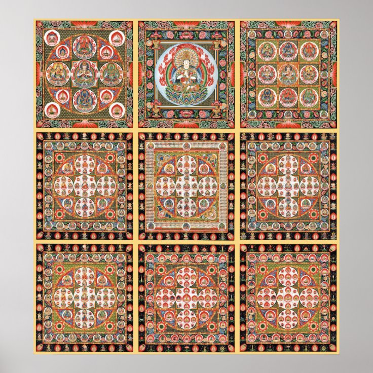 Kongokai Mandala Poster | Zazzle