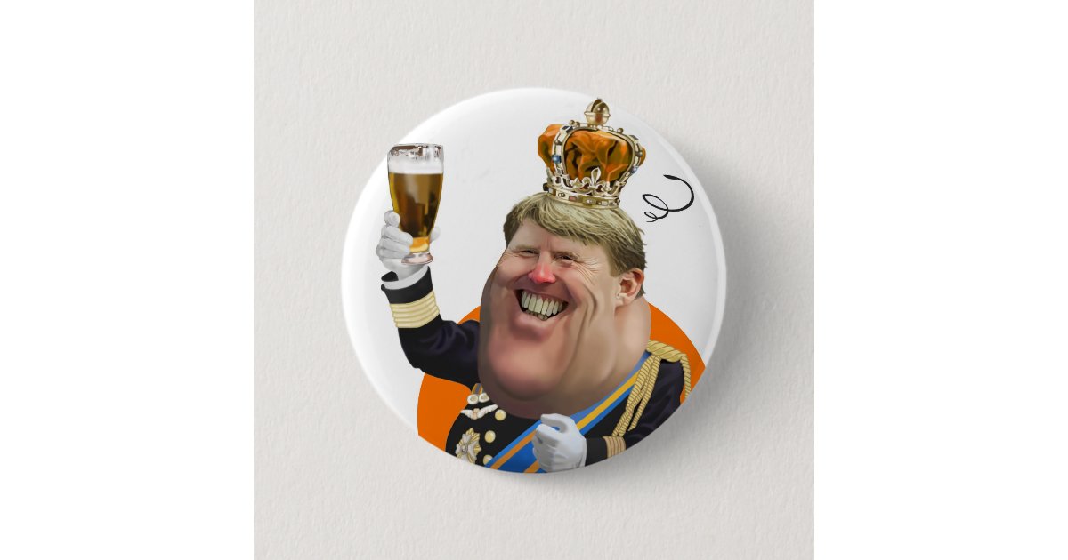 Koningsdag Willem Alexander button | Zazzle