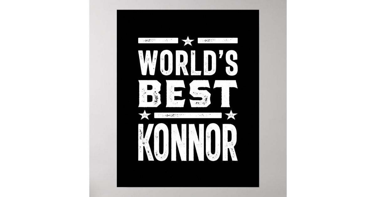 Konnor Personalized Name Birthday Poster | Zazzle