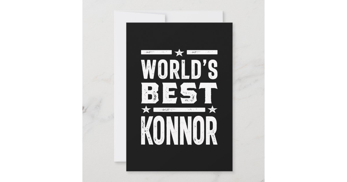 Konnor Personalized Name Birthday Thank You Card | Zazzle