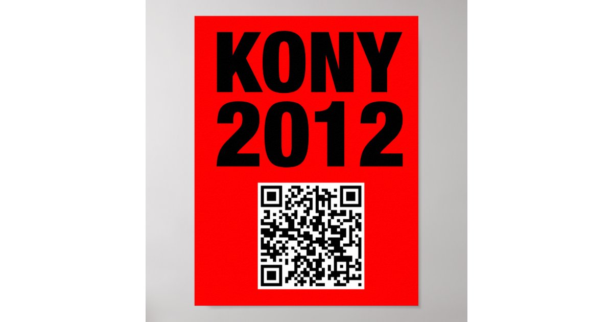Kony 2012 8x11 Poster | Zazzle