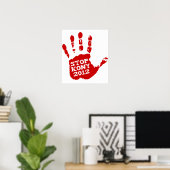 Kony 2012 Handprint Stop Joseph Kony Poster | Zazzle