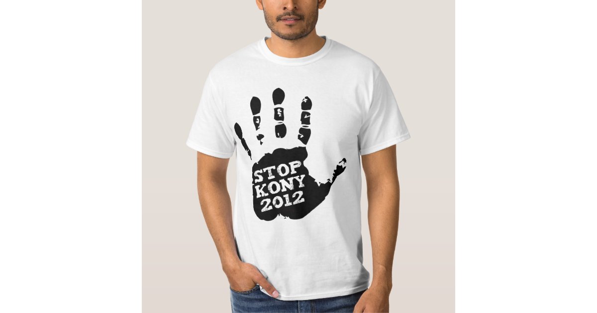 Kony 2012 Stop Joseph Kony Hand T-Shirt | Zazzle
