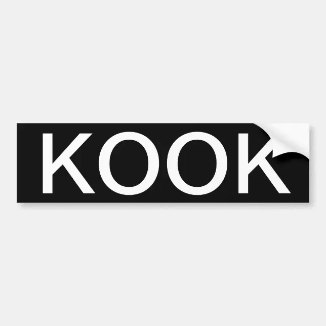 KOOK BUMPER STICKER | Zazzle