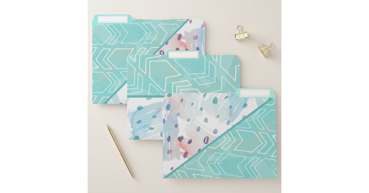 Kooky Modern Cuteness File Folder | Zazzle