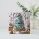 KOOKY MONSTERS DECORATED KIDS BIRTHDAY CAKE CARD | Zazzle