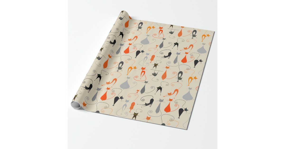 Kool Kat Wrapping Paper | Zazzle