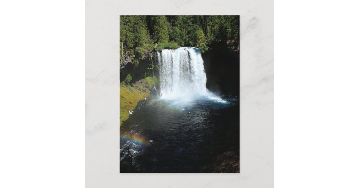 Koosah Falls Oregon Waterfall Postcard | Zazzle