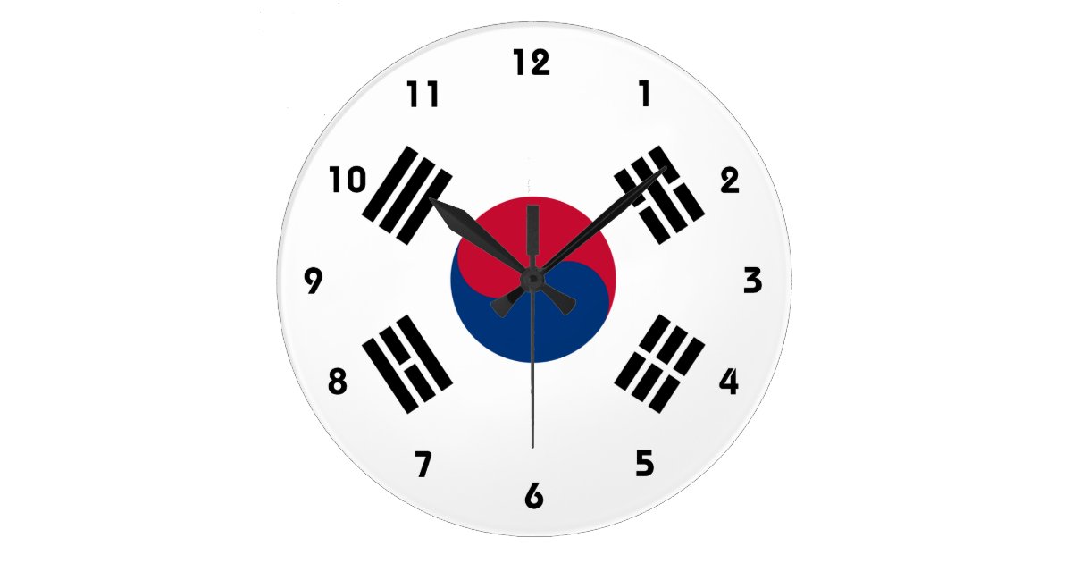 korea south large clock | Zazzle.com
