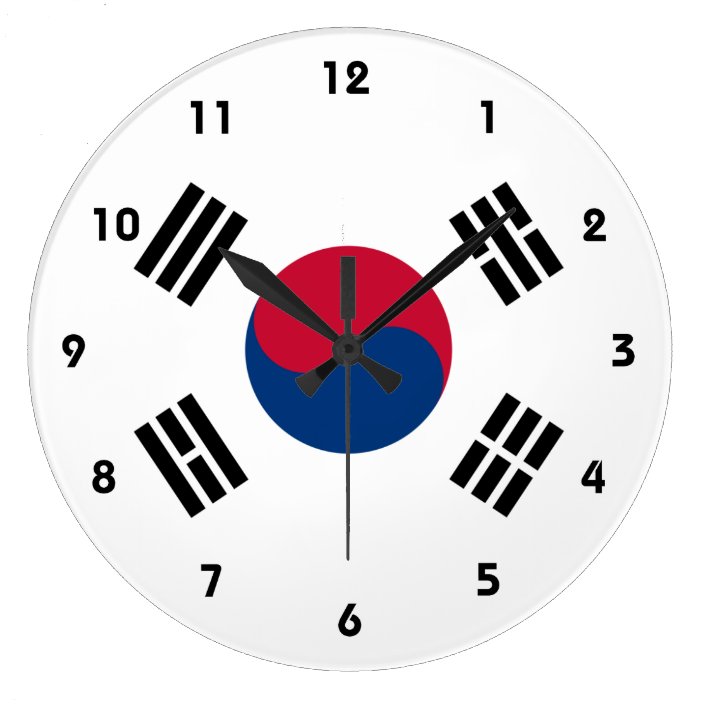 korea south large clock | Zazzle.com