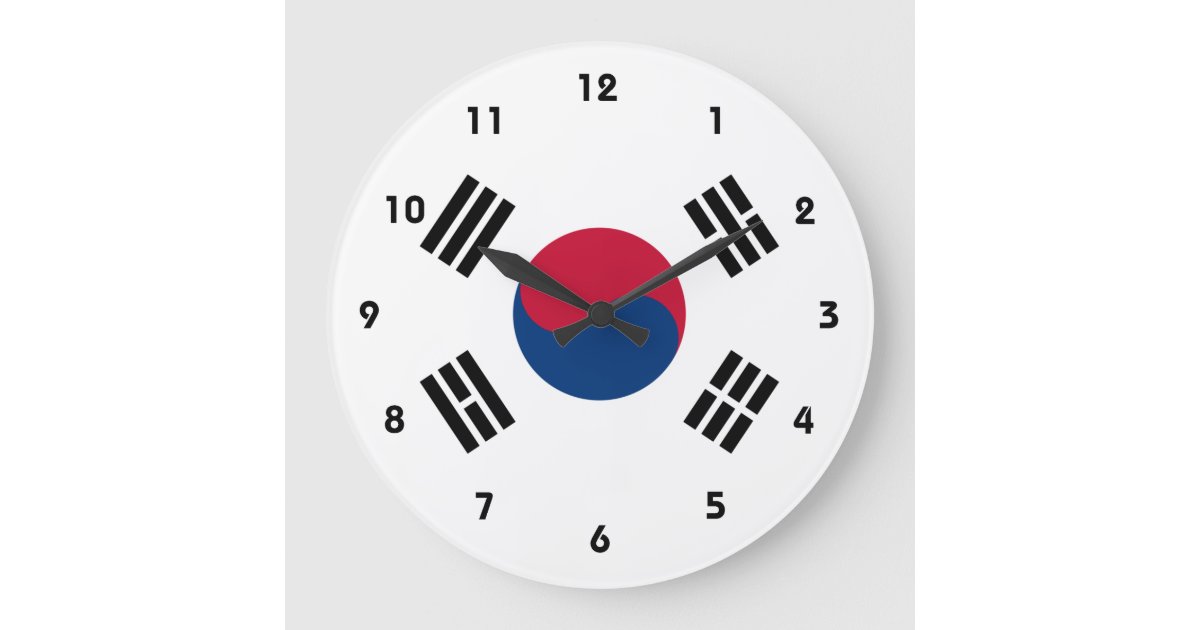 korea south large clock | Zazzle