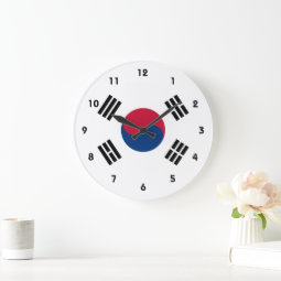 korea south large clock | Zazzle