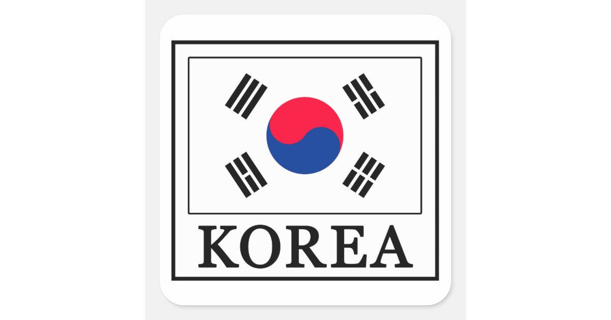 Korea Sticker | Zazzle