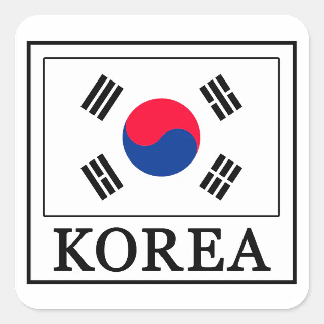 Korea Sticker | Zazzle