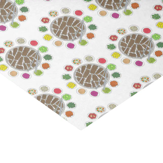 Korean BBQ Barbecue Roast Bulgogi Banchan Food Tissue Paper | Zazzle