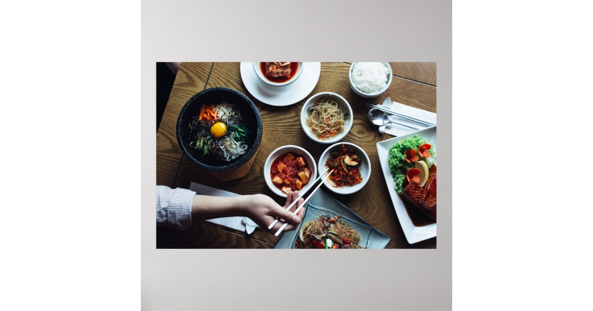 Korean Fermented Foods Kimchi Poster | Zazzle
