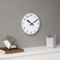 Korean Hangul Clock Black | Zazzle