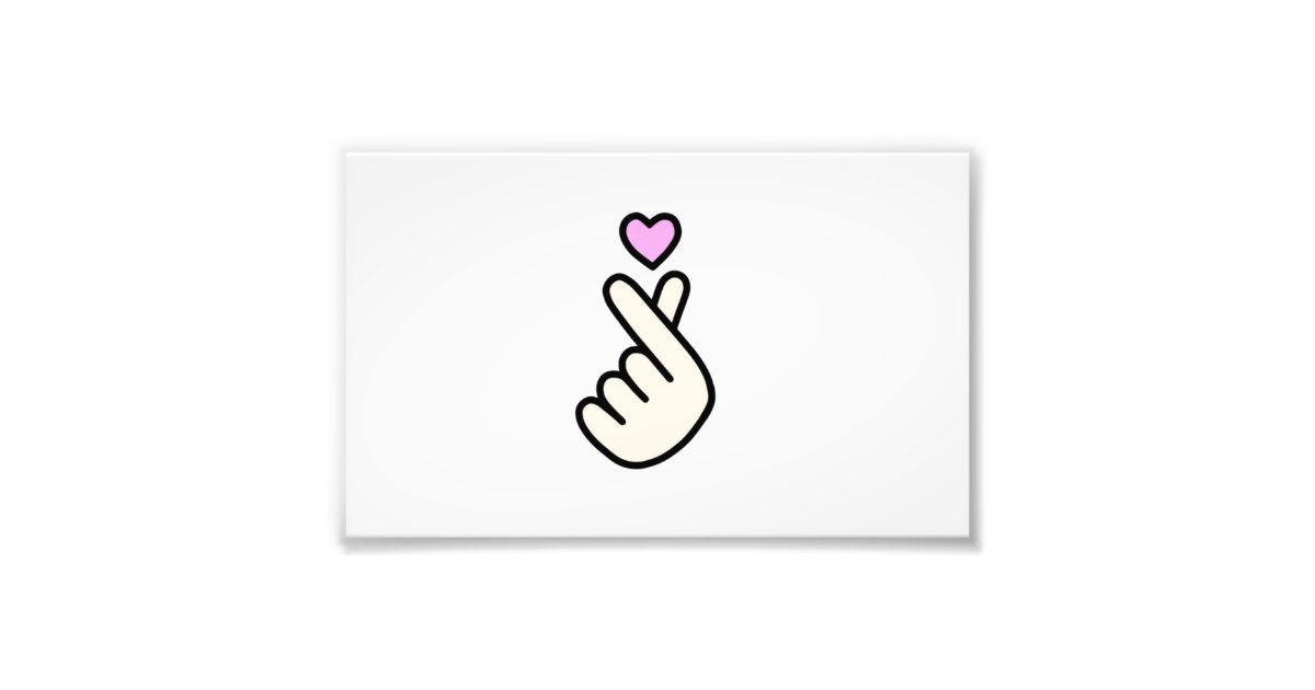 korean heart sign | Zazzle