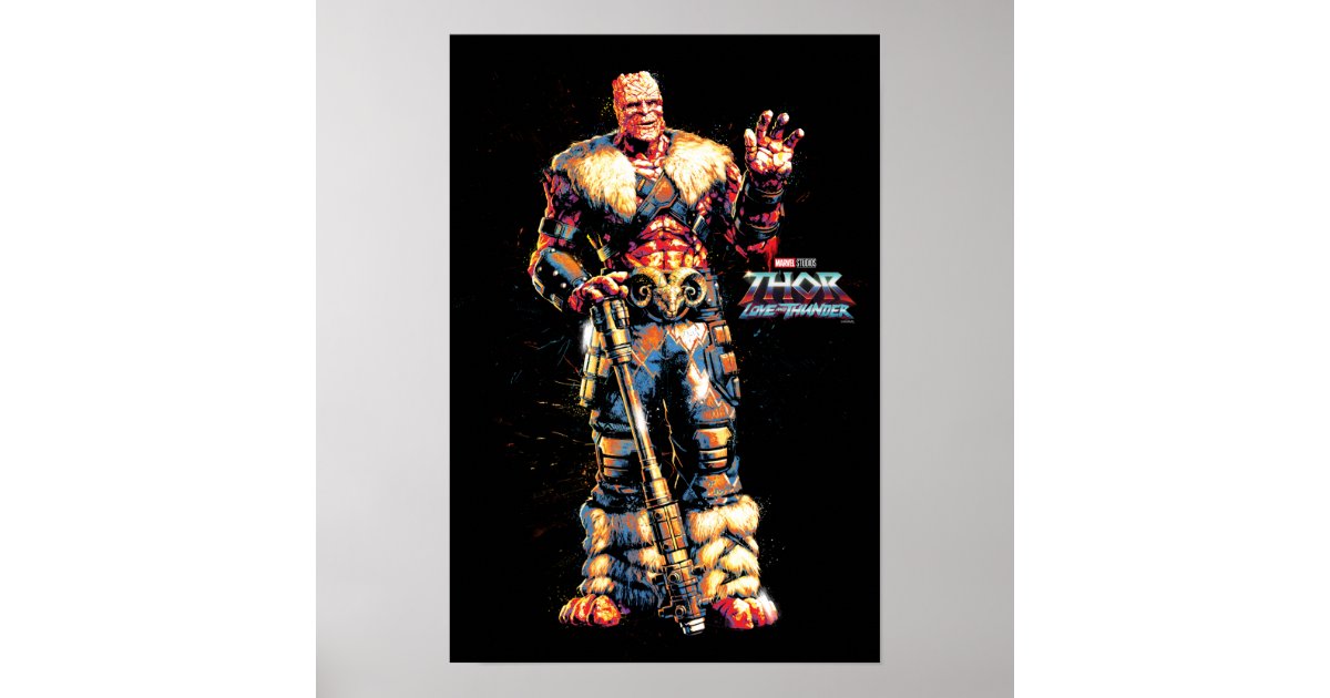 Korg Stylized Character Graphic Poster | Zazzle