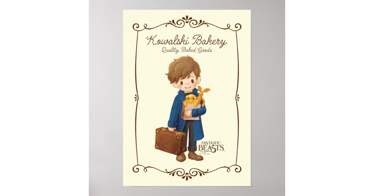 Kowalski Bakery - Newt Scamander Poster | Zazzle