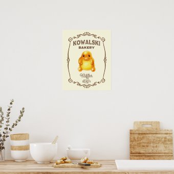 Kowalski Bakery - Niffler Poster | Zazzle