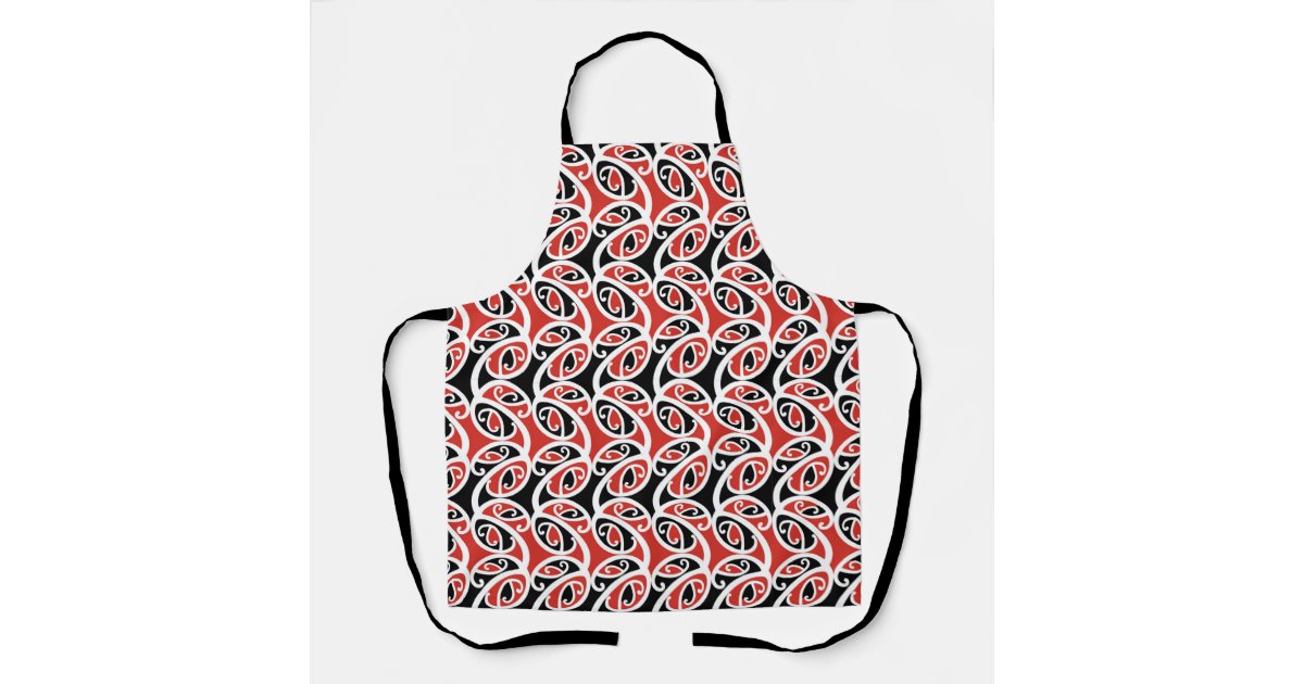 Kowhaiwhai Mangopare Maori Tribal Pattern Apron | Zazzle